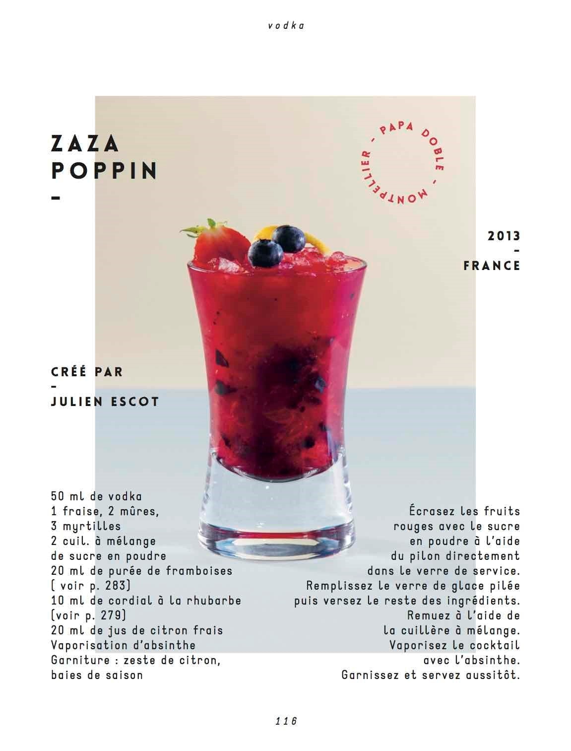 Anecdote Cocktail with Julien Escot: #2 Zaza Poppin