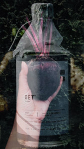 Beet vodka, a unique combination